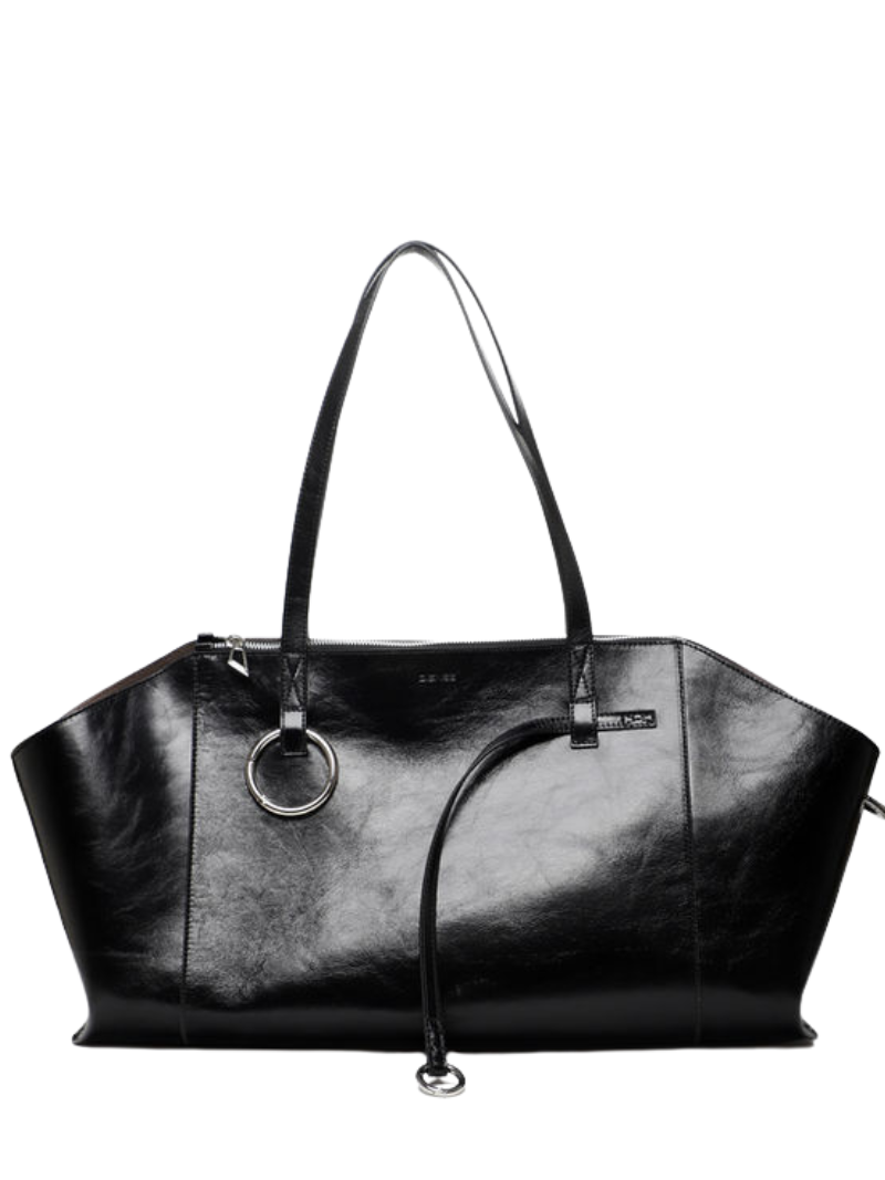 Gate Black creased leather – Ferent Bags